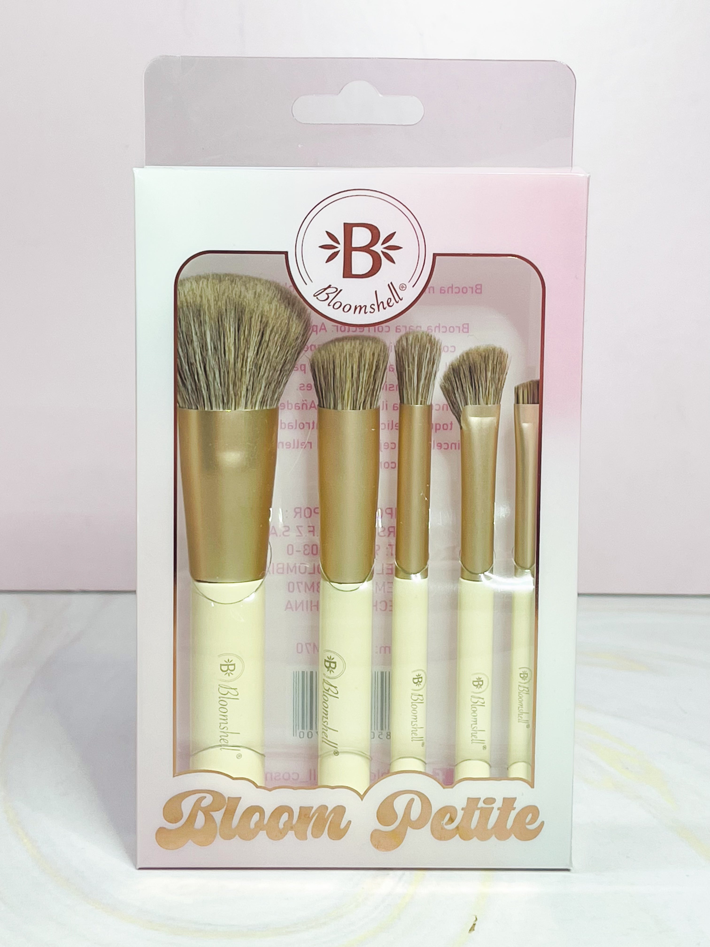 Kit de brochas Bloom Petite x5 Bloomshell – Cocopink Store