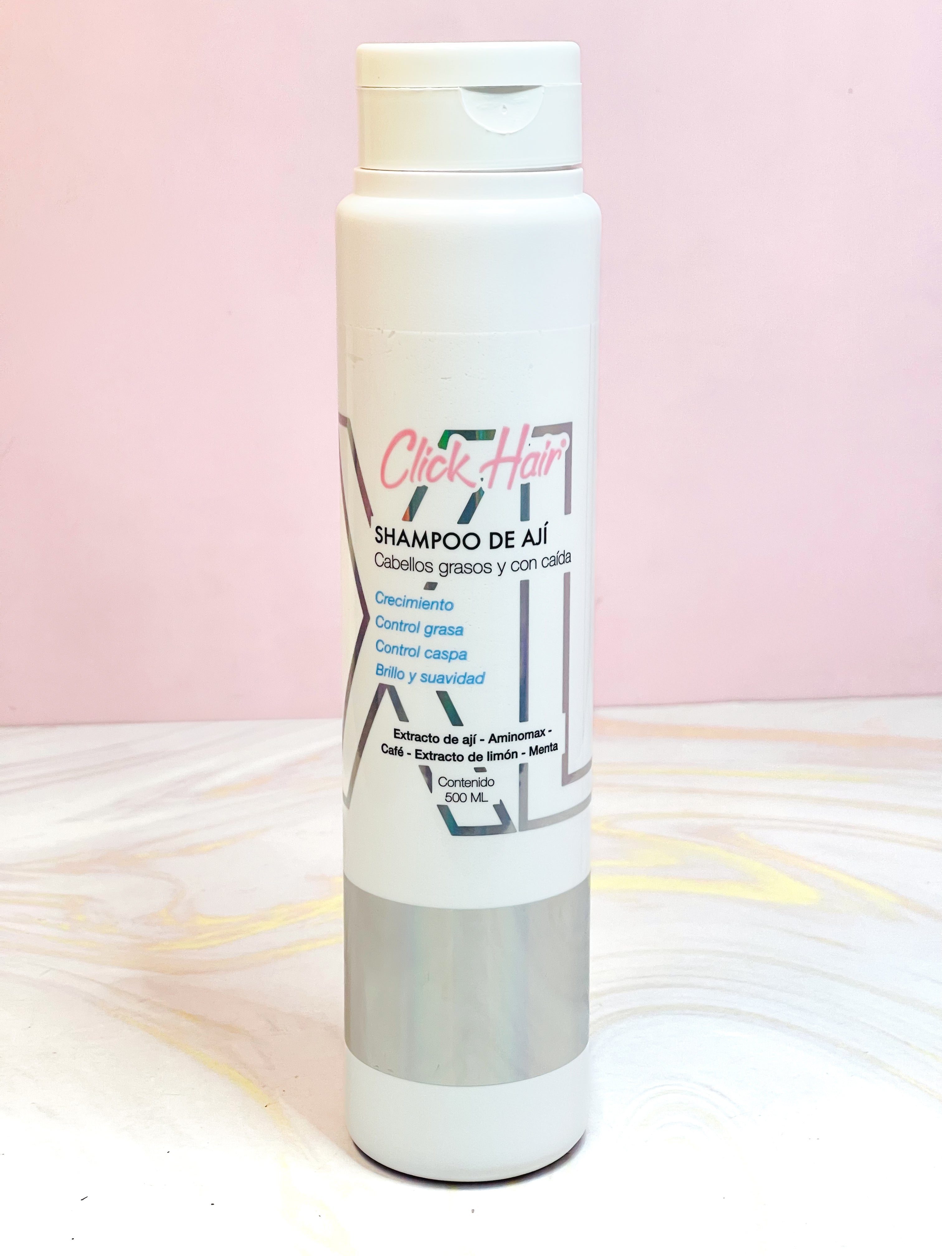 Shampoo XL de ají antigrasa Click – Cocopink Store